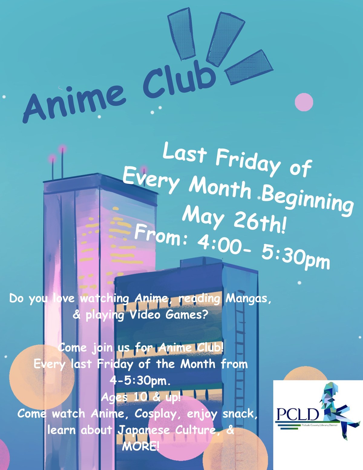 Anime Club — Pulaski County Library District